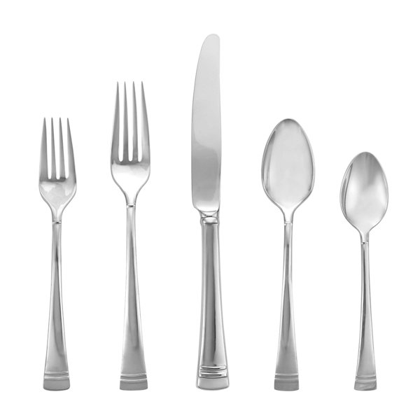 Lenox Federal Platinum 5 Piece Flatware Set, Service for 1 & Reviews - Wayfair Canada